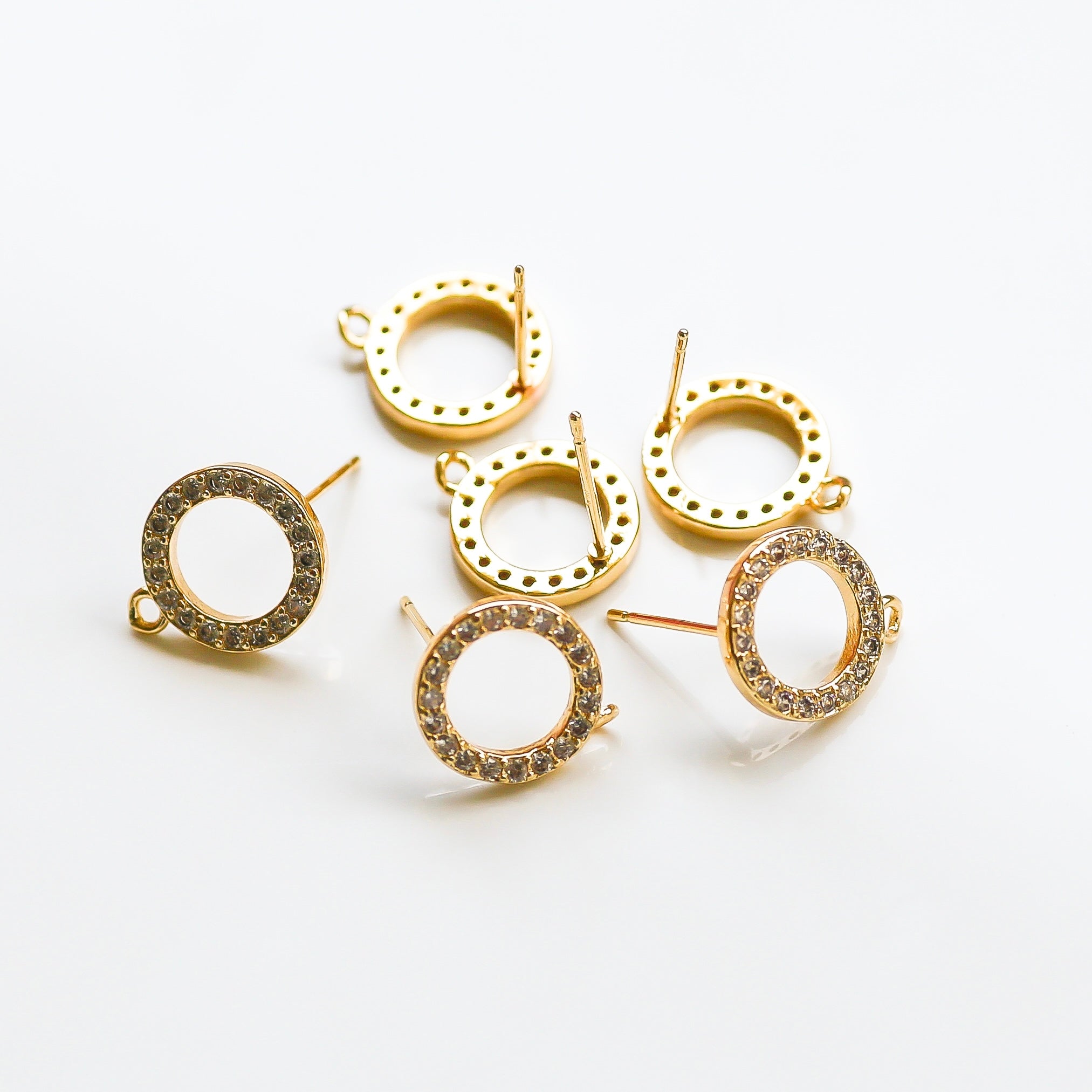 CZ Circle Bezel Post (10 pcs) – Cutterglobe