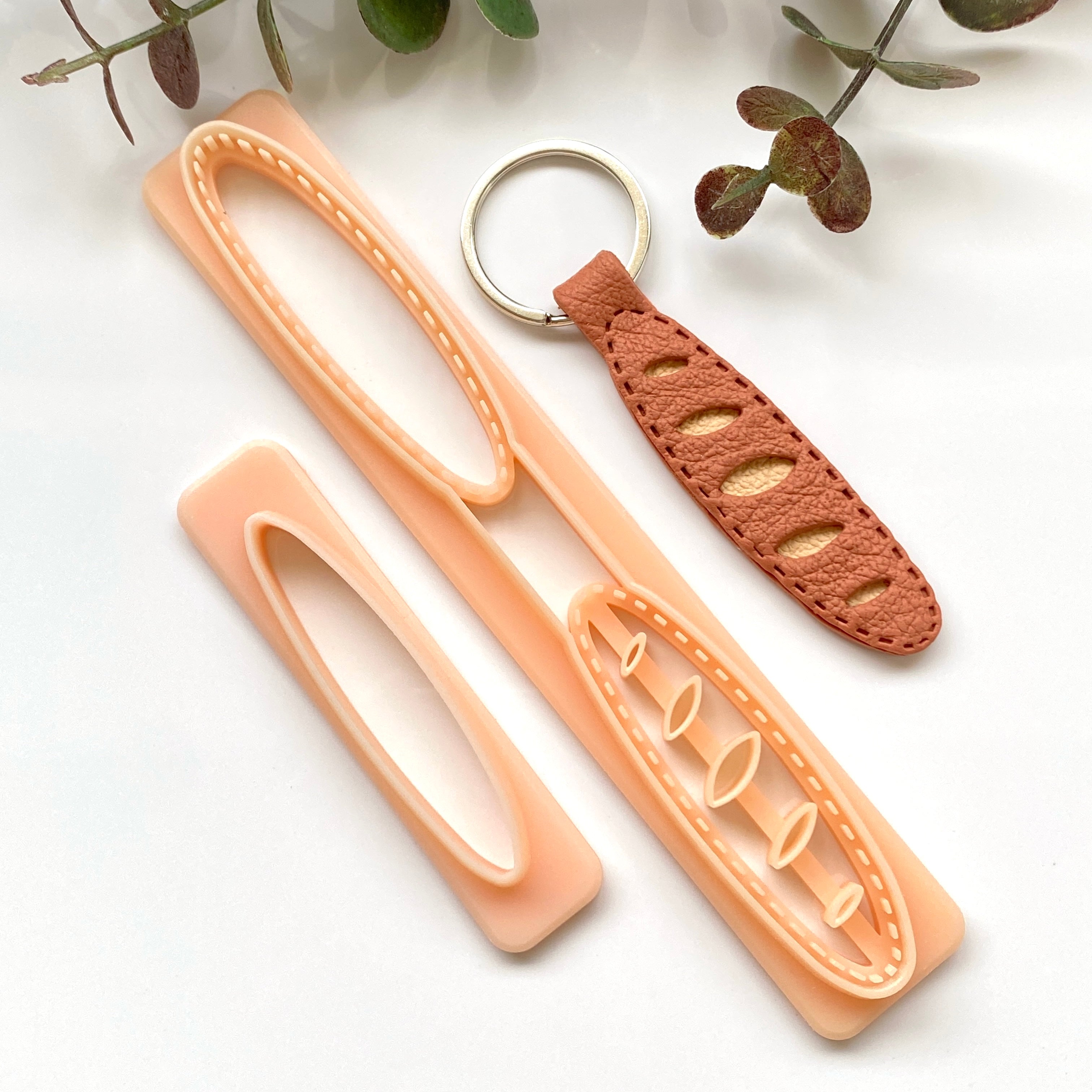 Long Baguette Stitch Keychain Set – Cutterglobe