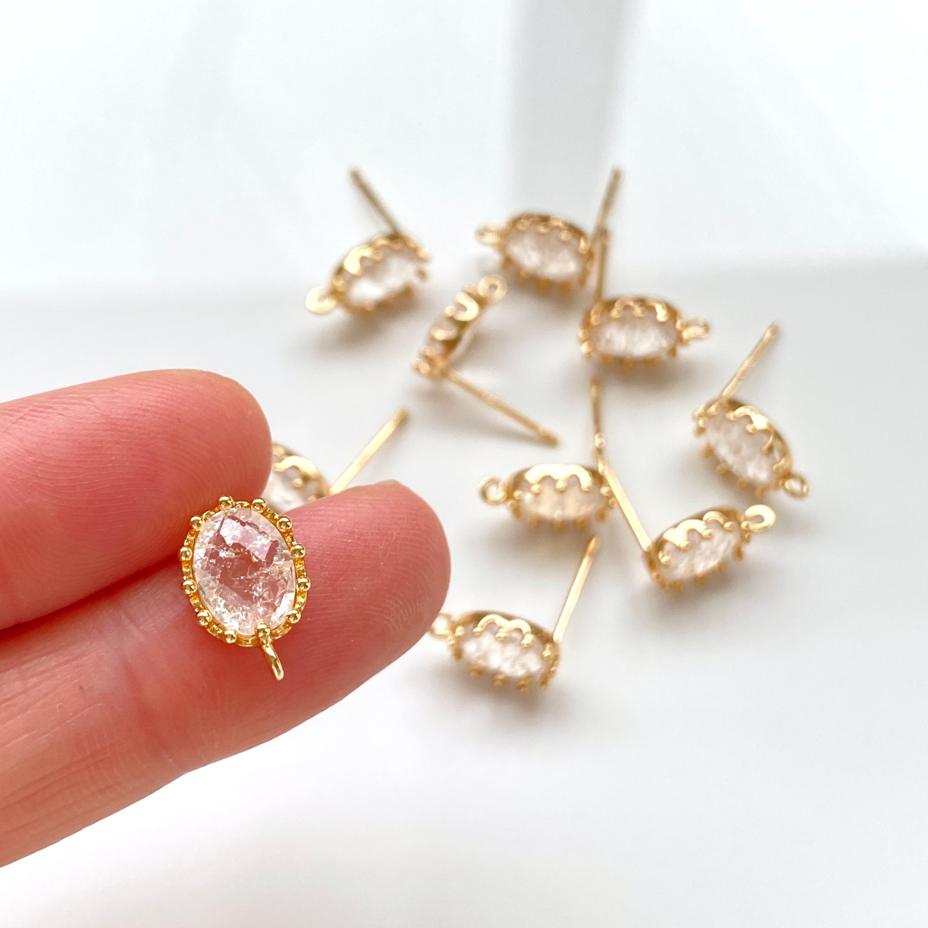 Distressed Glass Oval Post (10 pcs) – Cutterglobe