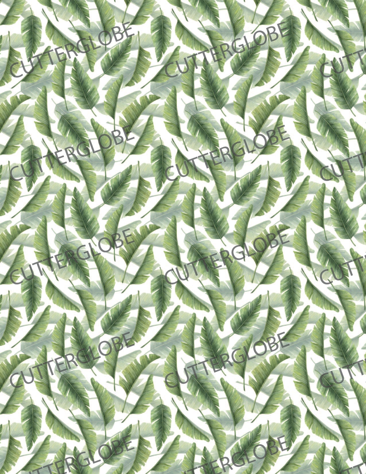 Leaf 011 Transfer (Green Watercolor) – Cutterglobe