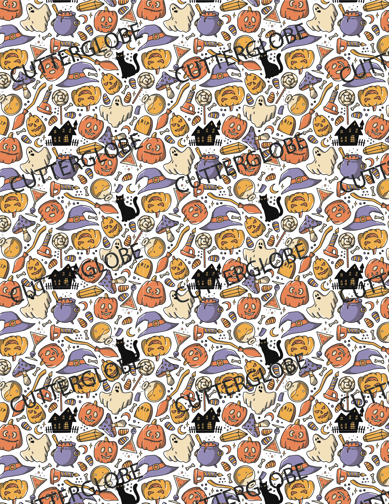 Halloween 002 (Orange Purple) – Cutterglobe