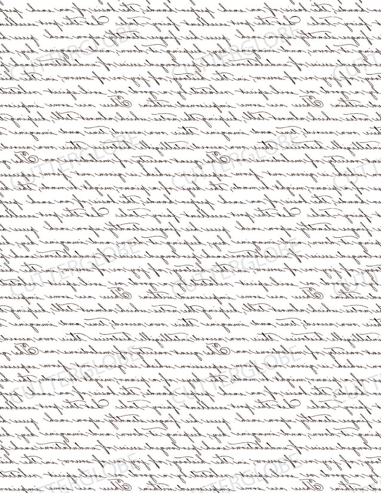 Handwriting 002 Transfer (Elegant) – Cutterglobe