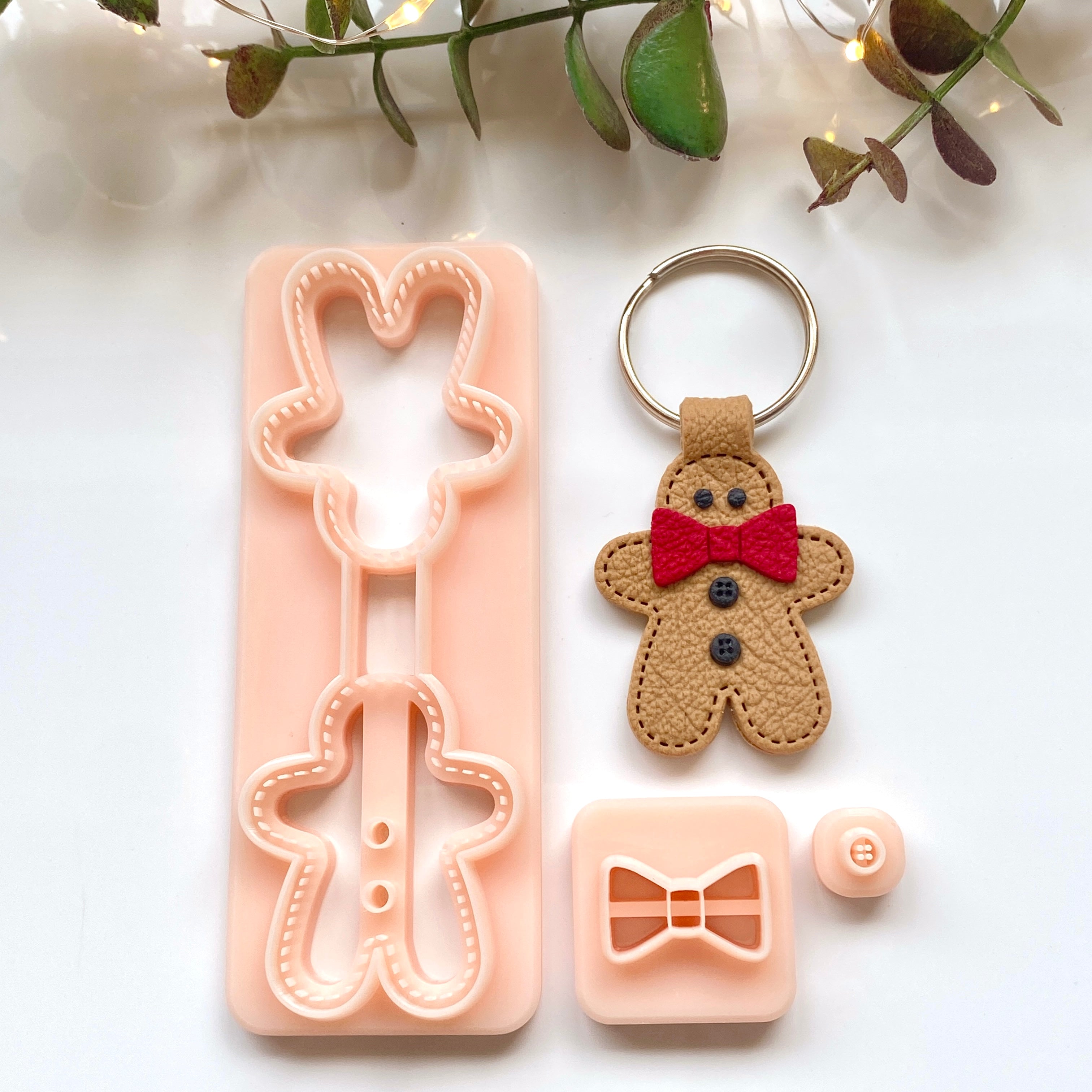 Gingerbread Stitch Keychain Set – Cutterglobe
