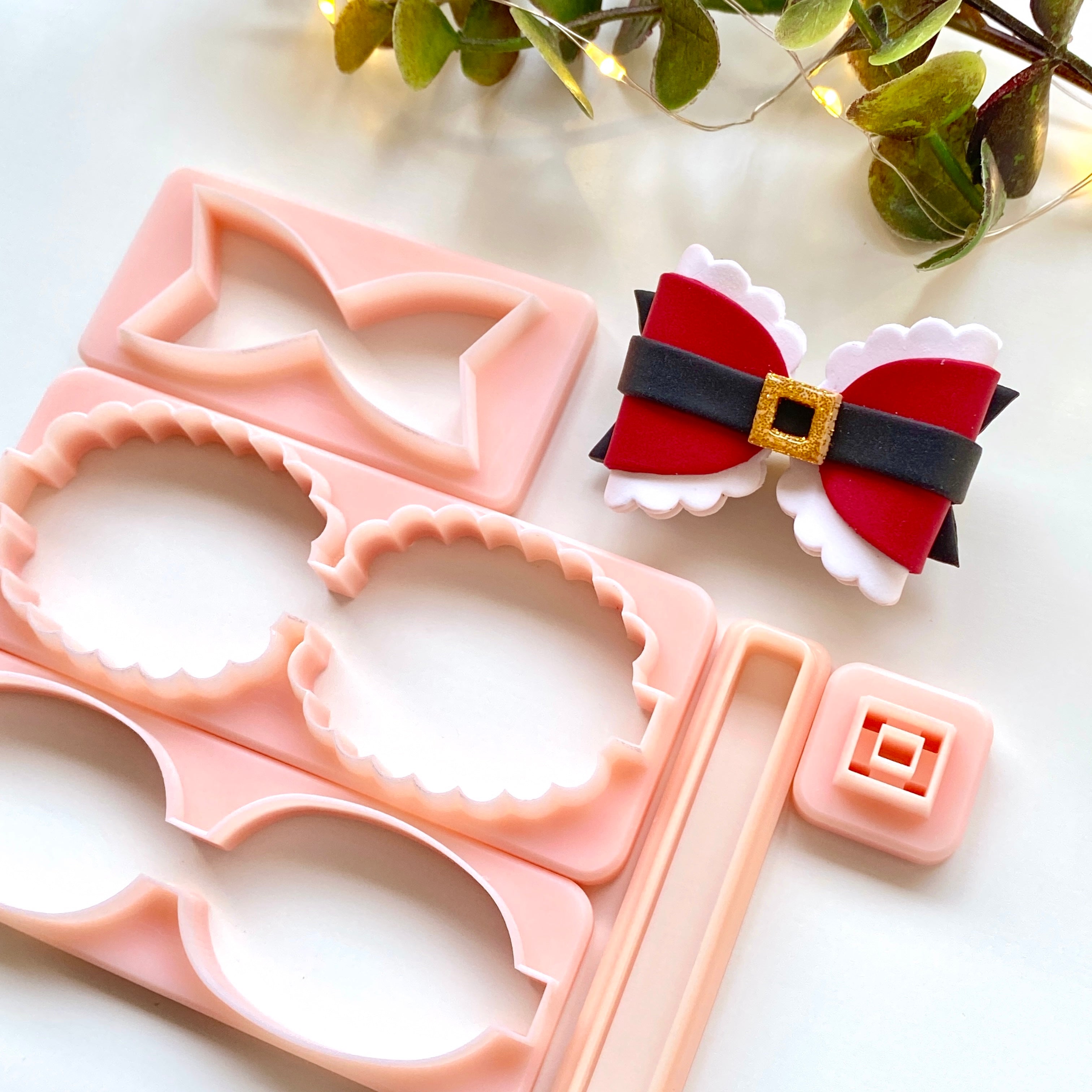 Fancy Santa Bow Hair Clip – Cutterglobe