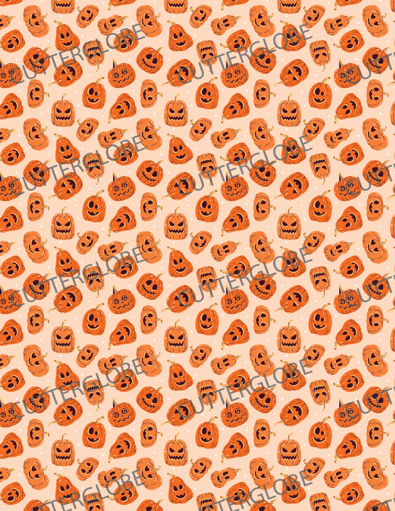 Pumpkin 004 Transfer (Orange Scary Face) – Cutterglobe