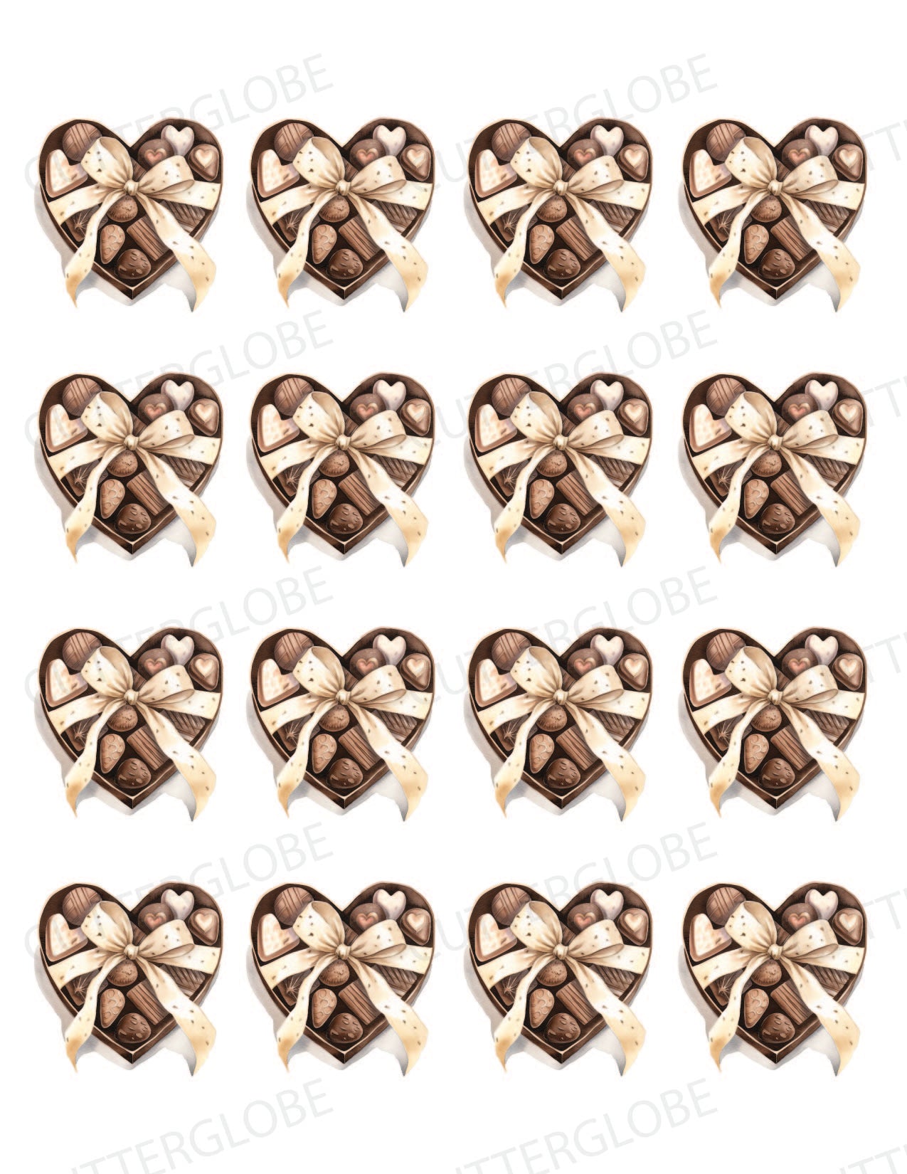 Valentines 008 Transfer (Choc Heart Box) – Cutterglobe