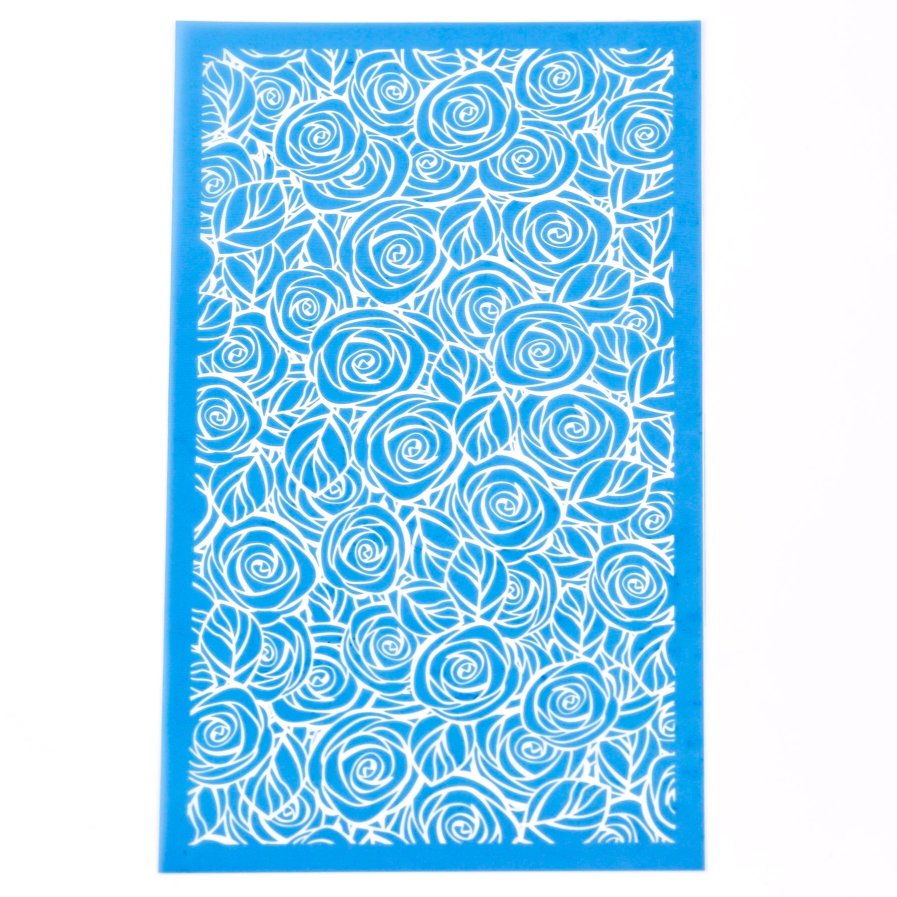 Roses And Leaves Silk Screen – Cutterglobe